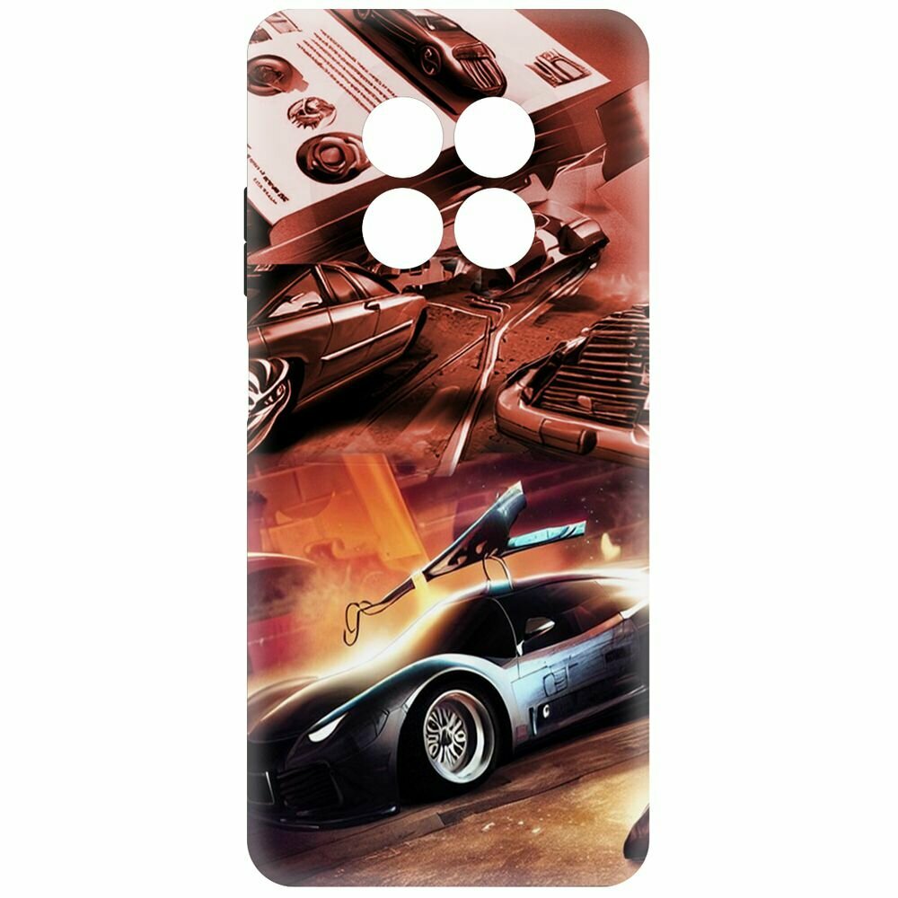 Чехол-накладка Krutoff Soft Case Автодинамика для Realme 12 5G черный