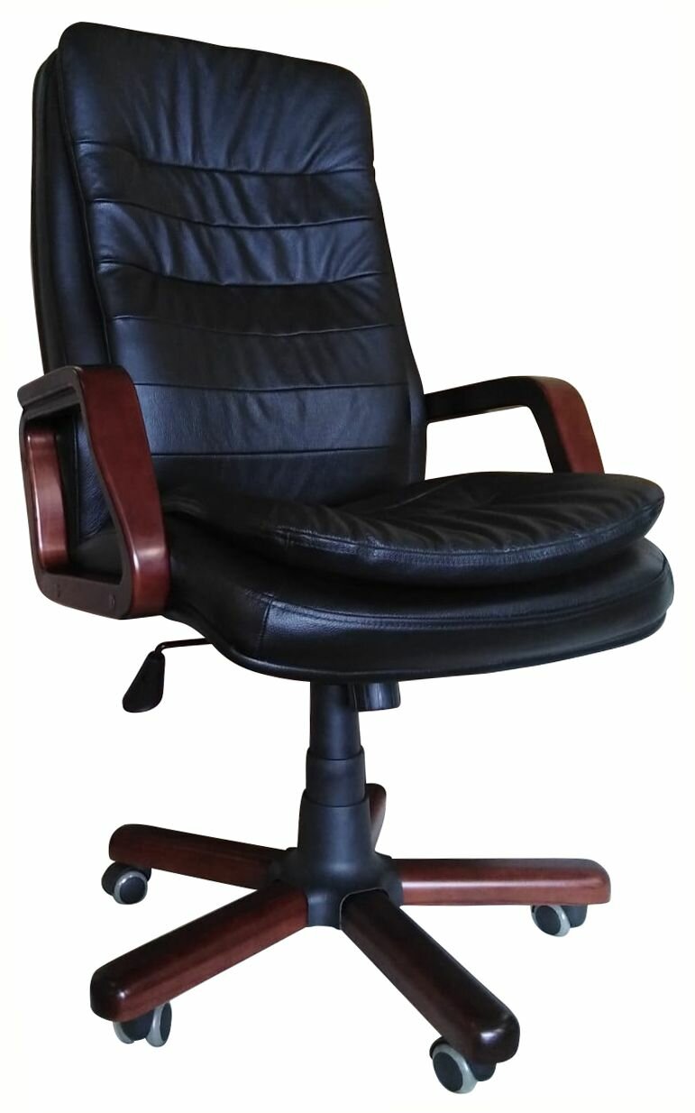 Офисное кресло Валенсия ех кожа черная