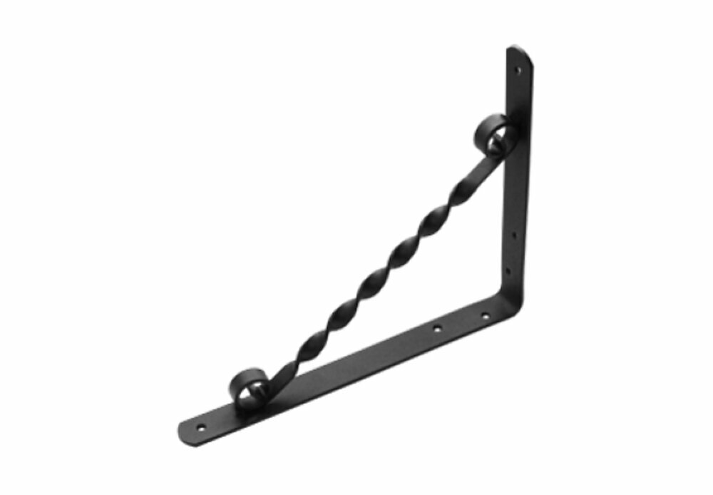 Кронштейн фигурный 250 х 200 черный