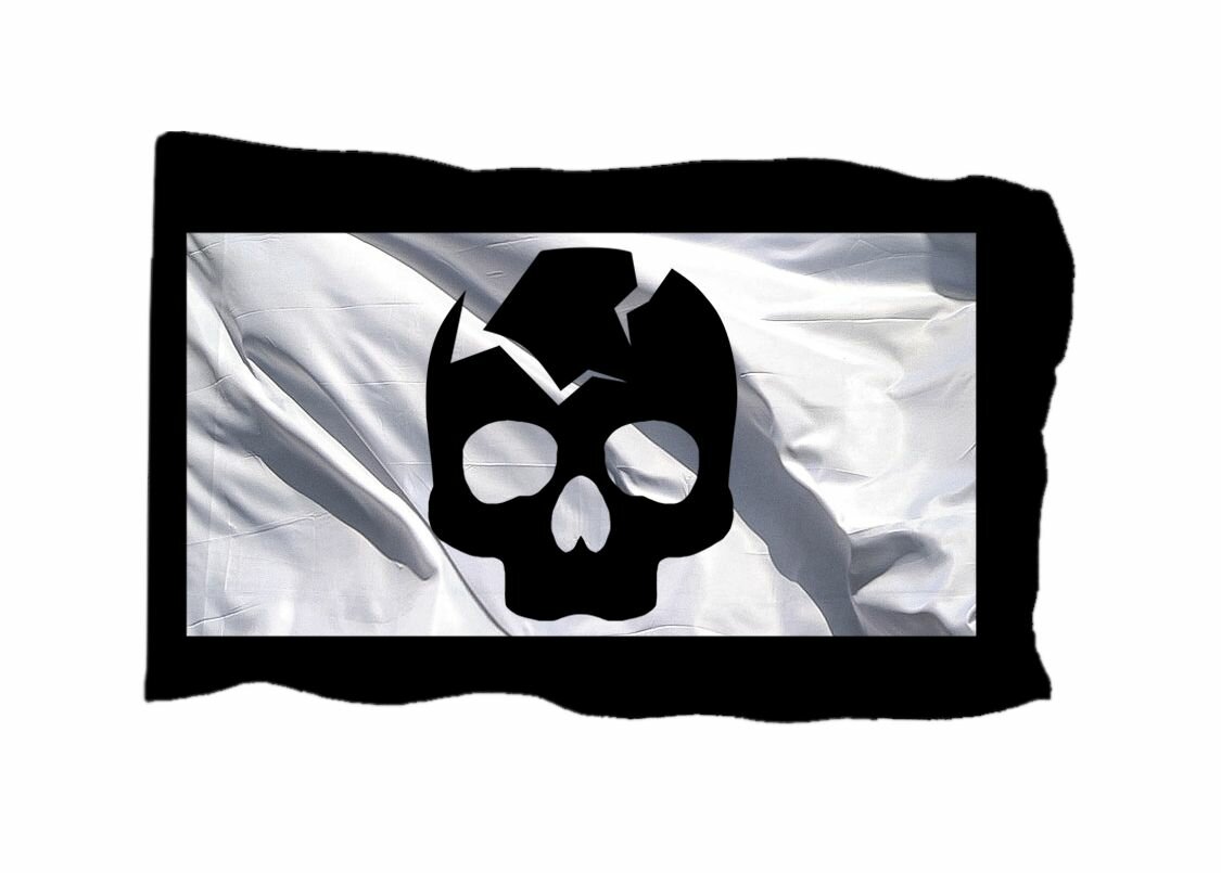 Флаг группировки Бандиты, 90х135 см на сетке для улицы, для флагштока