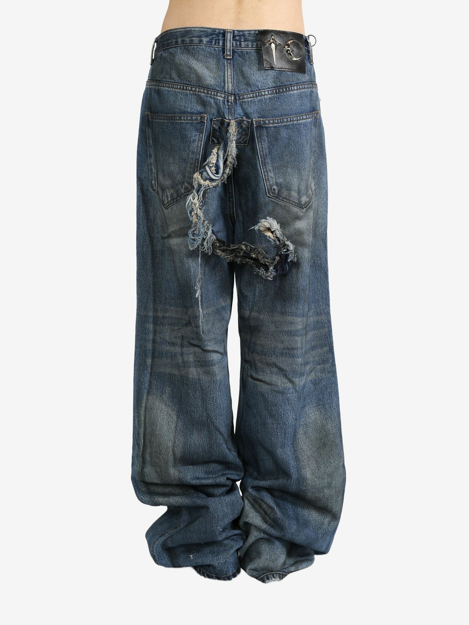 Джинсы THUG CLUB Distressed jeans, размер 50, blue — фото 1
