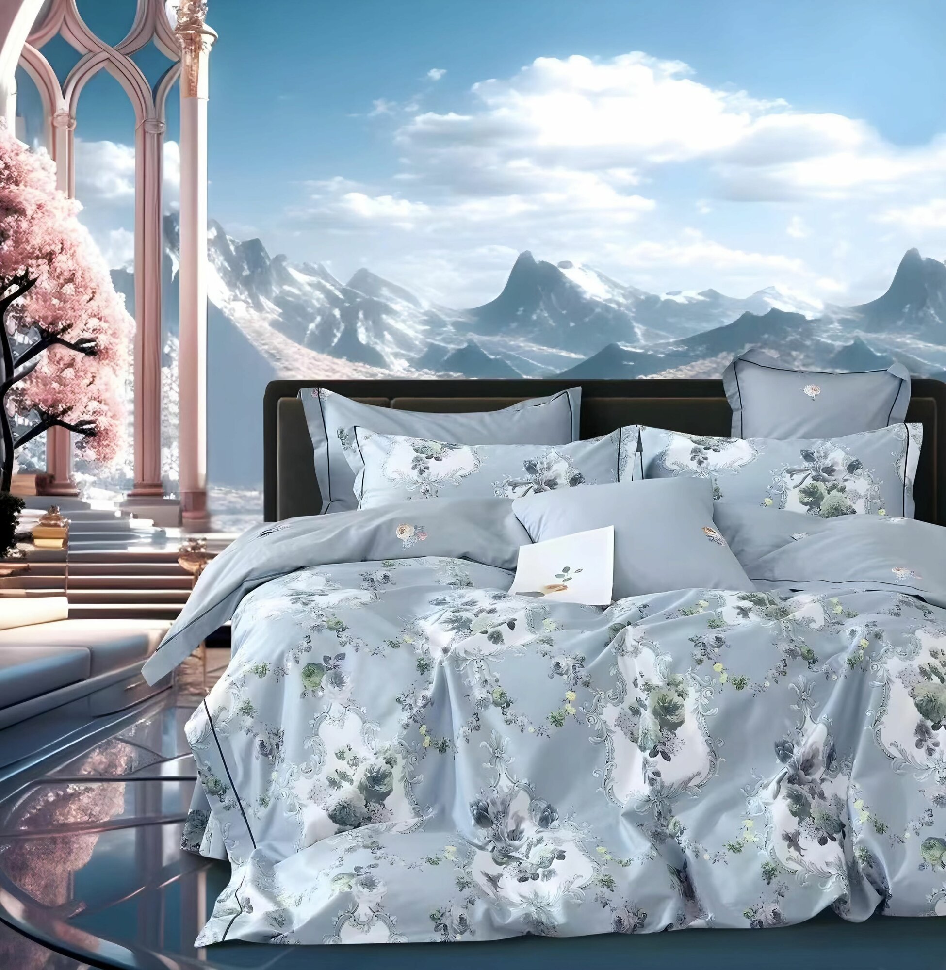 Комплект постельного белья Apollo Bedding Blue евро