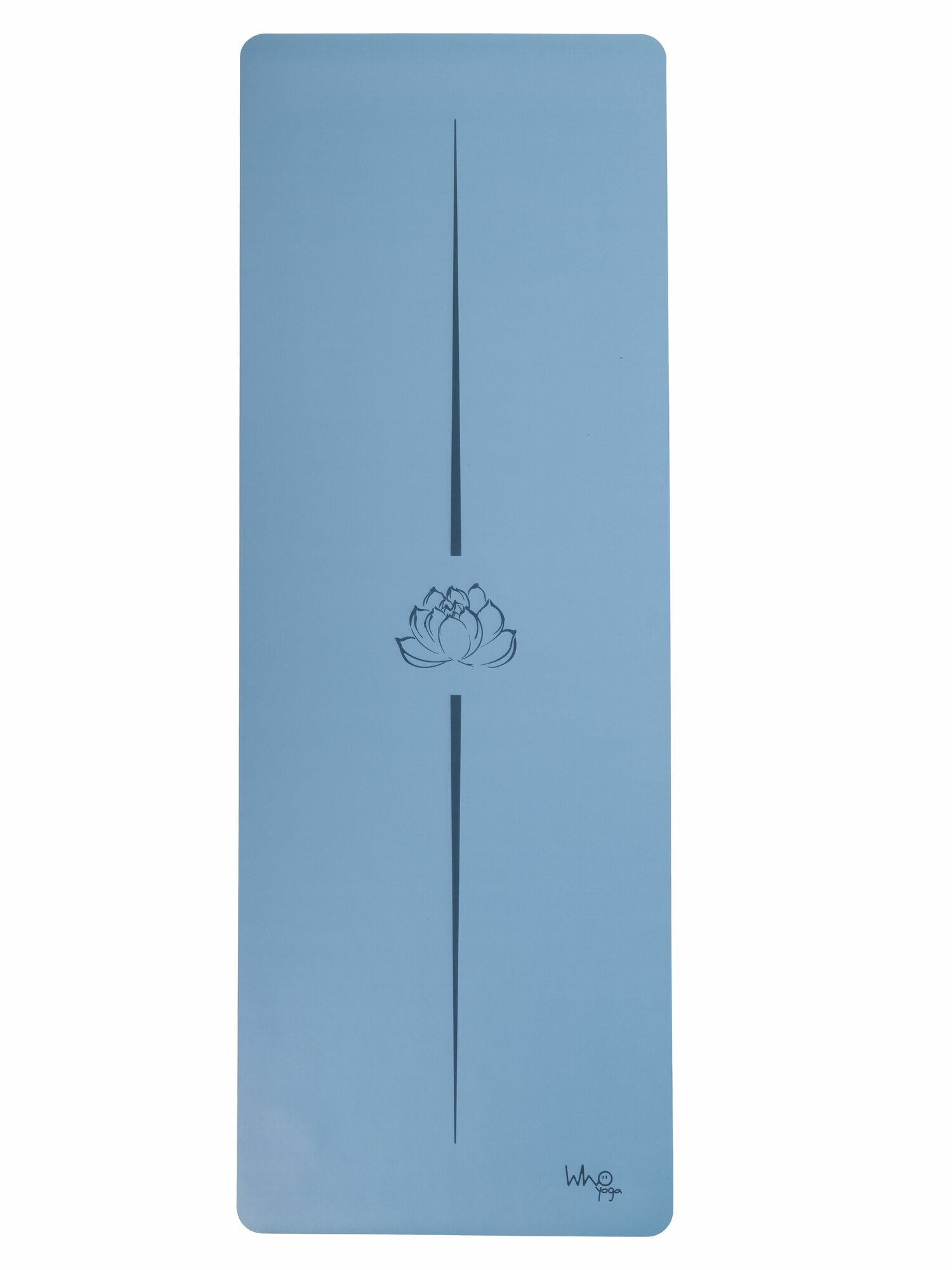 Коврик для йоги нескользящий каучуковый