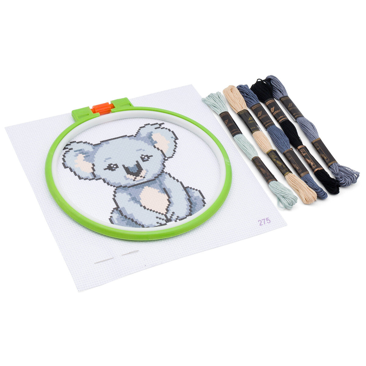 Набор для вышивания крестом Hobby&Pro Kids, 275, 'Коала' 19*18 см