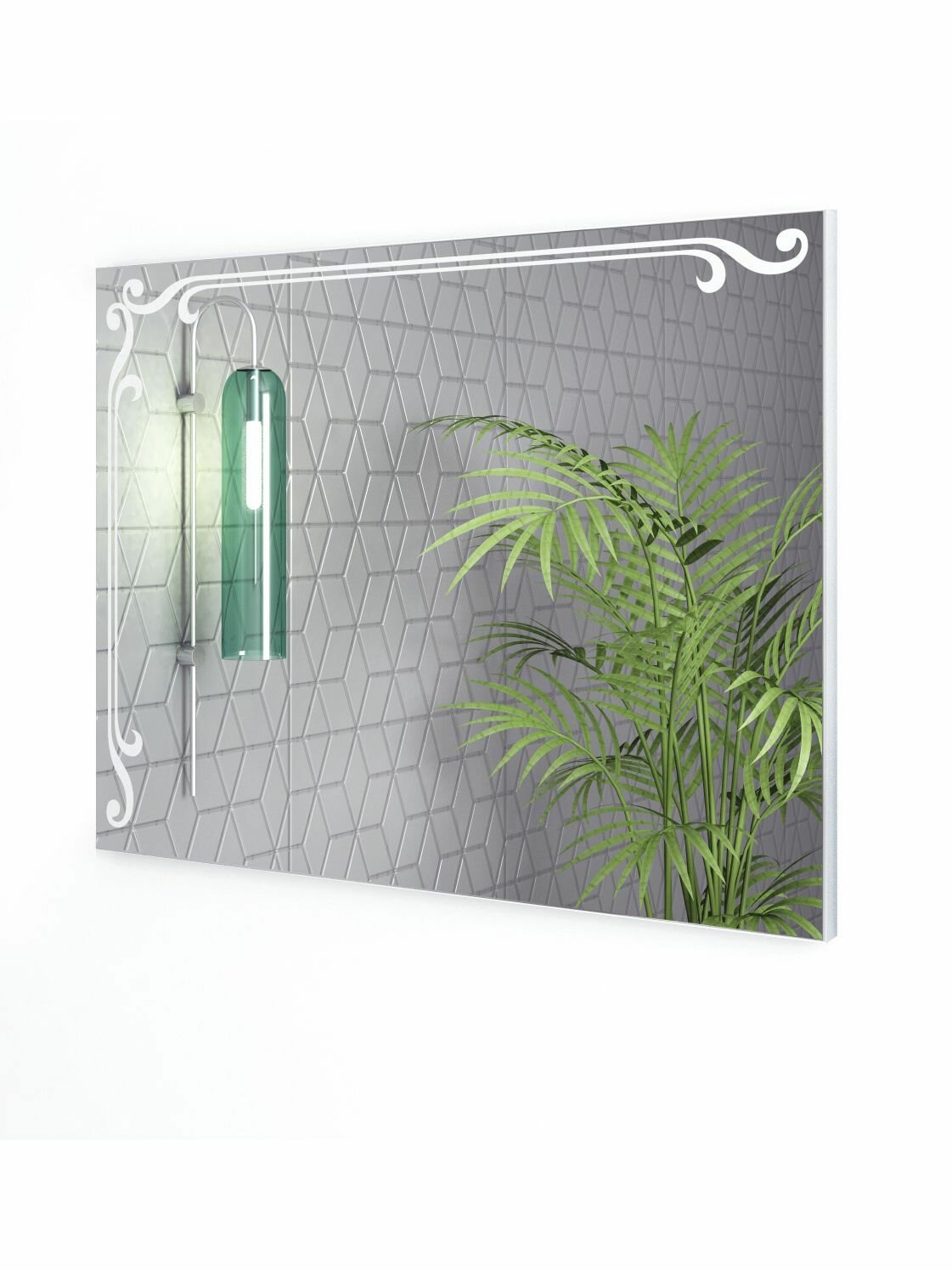 Зеркало с рисунком для ванной и комнаты, КЕА