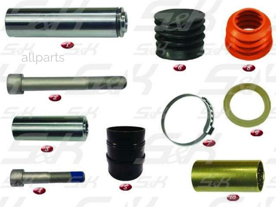 S&K SK330001701 Р к суппорта дисковый тормоз направляющие втулки уплотнения