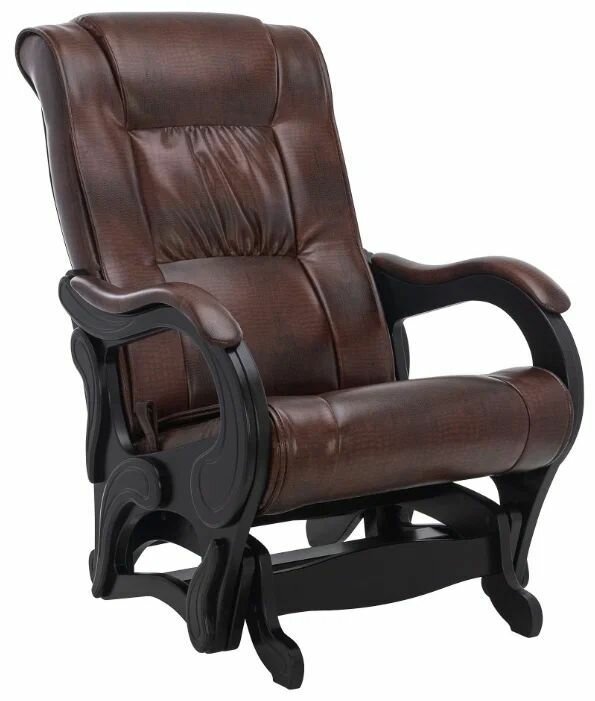 Кресло-маятник Модель 78 Люкс, Венге, к/з Antik crocodile