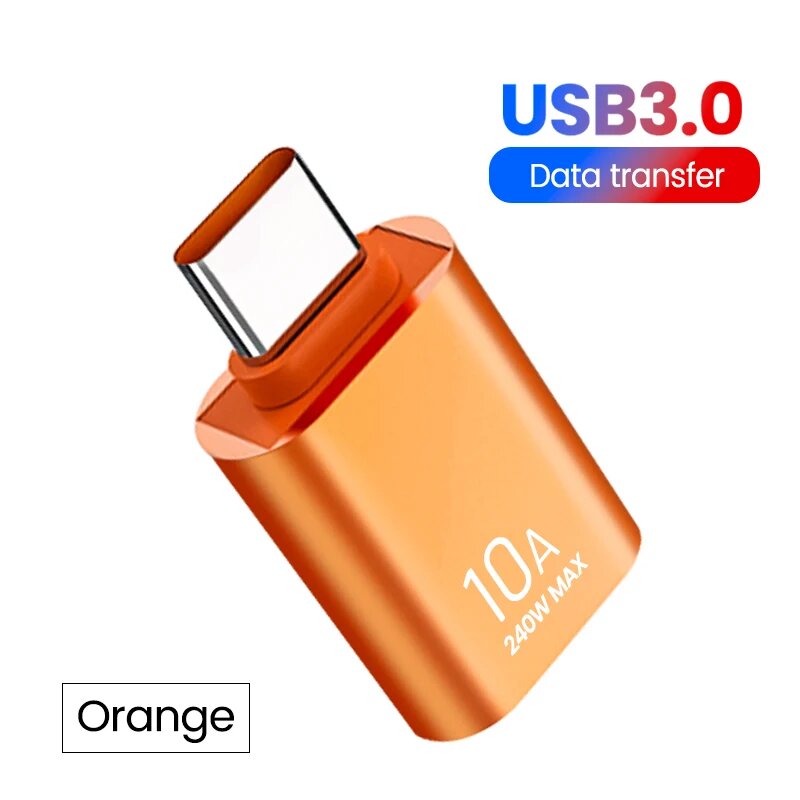 Адаптер USB 3.0 Type-C Orange 10A