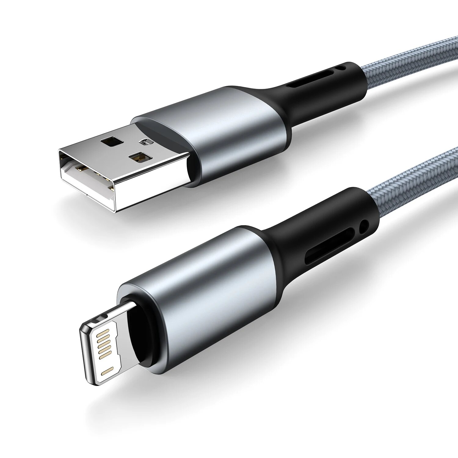 USB кабель для iPhone 14 13 12 11 Pro Max 5 6 s 5s 6s 7 8 Plus SE 2020 2022 Apple iPad mini Шнур для быстрой зарядки Зарядное устройство телефона Провод 1м 2м 3м Длина 25 см Короткая зарядка на айфон 1 2 3 м метров 1 м, Silver gray