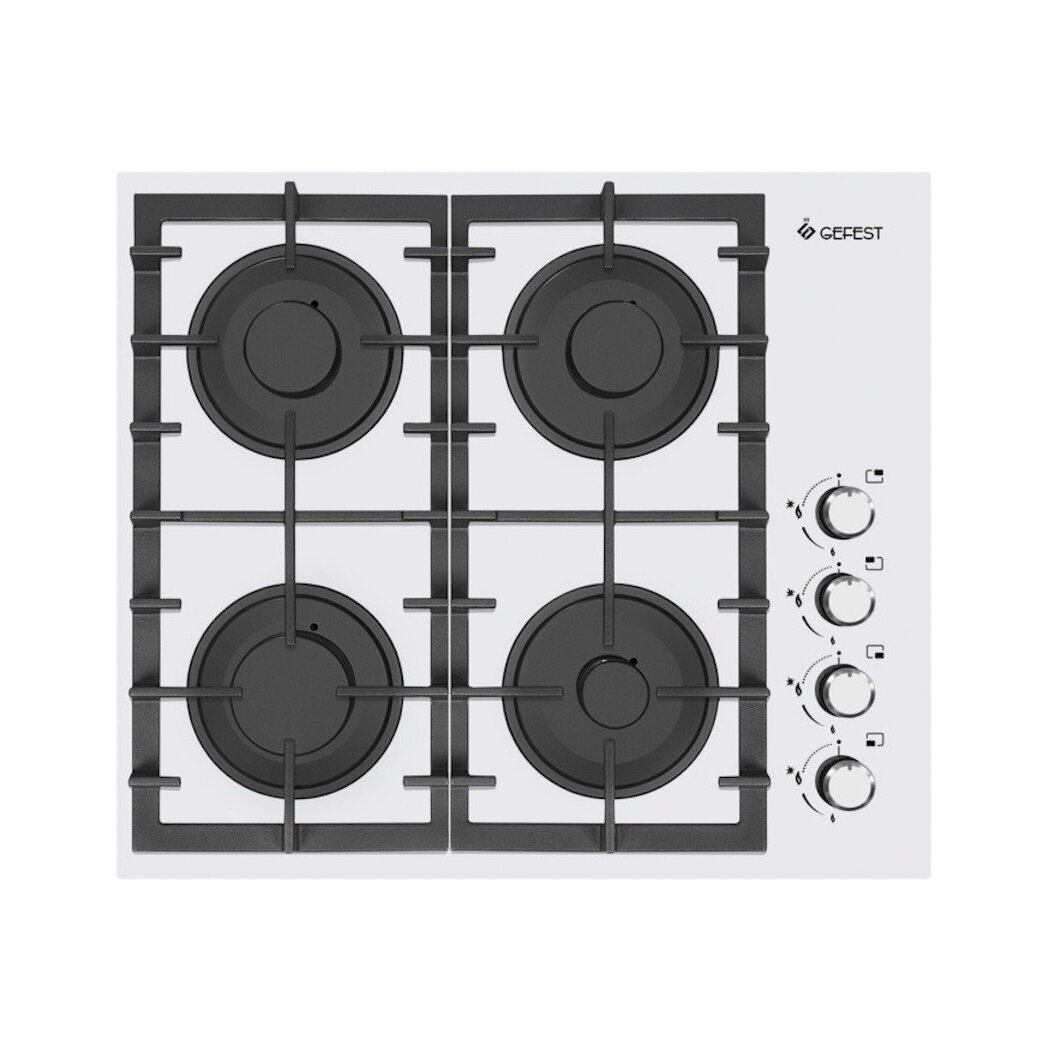 Встраиваемая варочная поверхность Gefest СГ СВН 2230 К12 газовая, 7,5 кВт, 4 конфорки