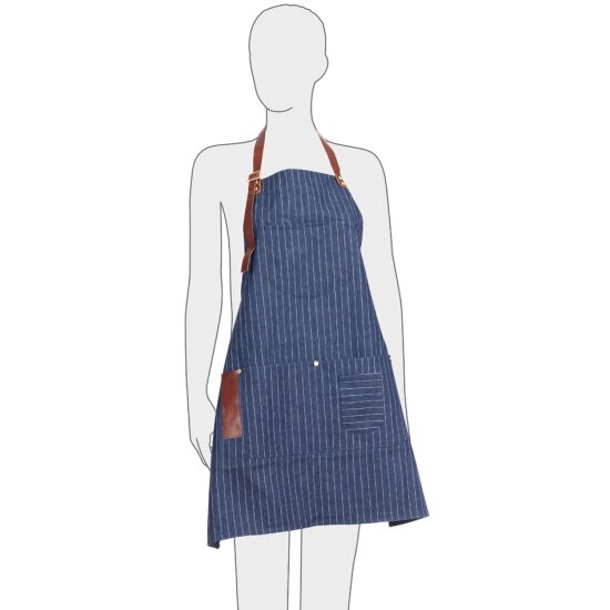 Фартук для мастера Dewal Professional DEWAL для стрижки, полиэстер, синий, 70х72см