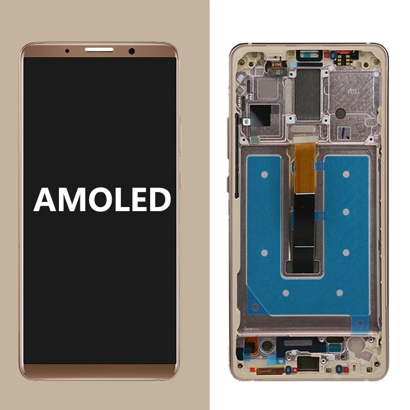 Для HUAWEI 6.0 'Mate 10 Pro для Mate10 Pro для AMOLED BLA-L29 L09 AL00 ЖК-дисплей, сменный преобразователь сенсорного экрана в сборе AMOLED Mocha Frame