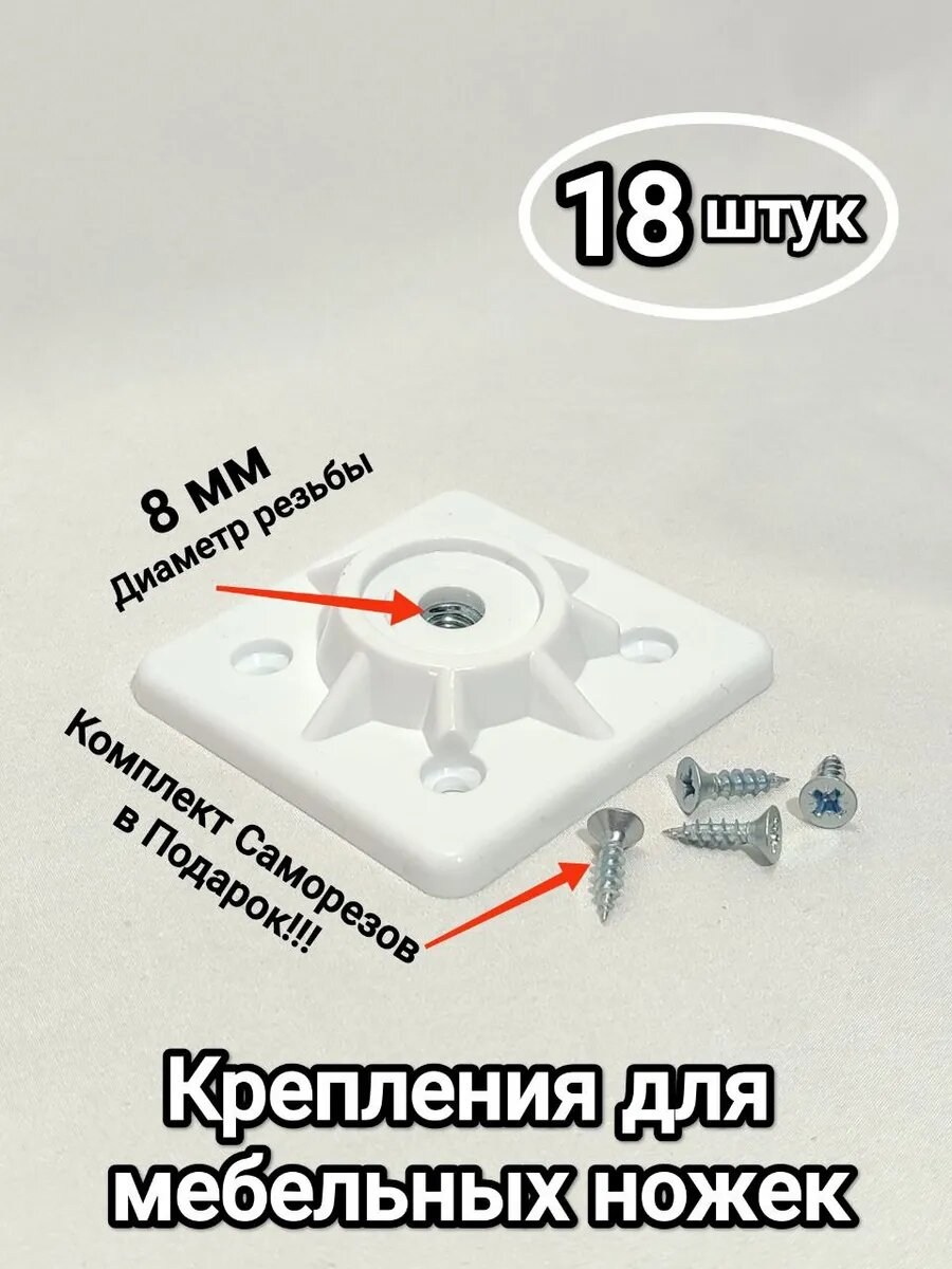 Фурнитура для крепления ножек стула, табурета