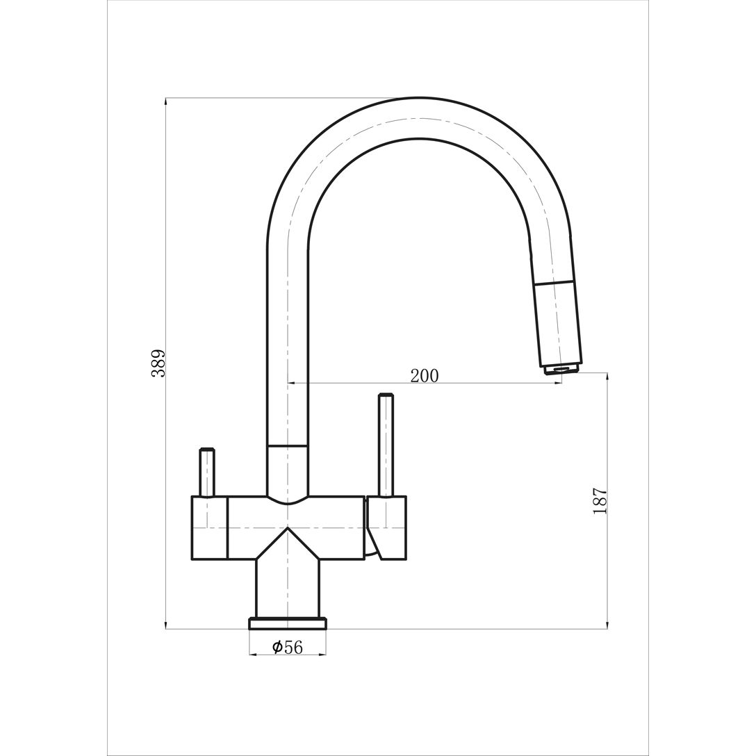 Смеситель Florentina маэстро 337.03Н.2123.102 черный