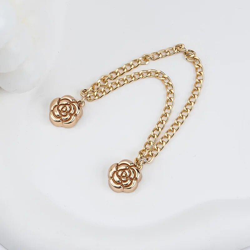 Магнитный зажим для одежды MOONBIFFY, gold flower