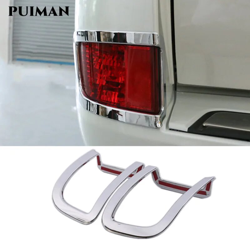 Для Toyota Land Cruiser 200 LC200 2016-2019 ABS хромированный задний бампер противотуманная фара крышка лампы накладка отражатель противотуманная фара гарнир молдинг