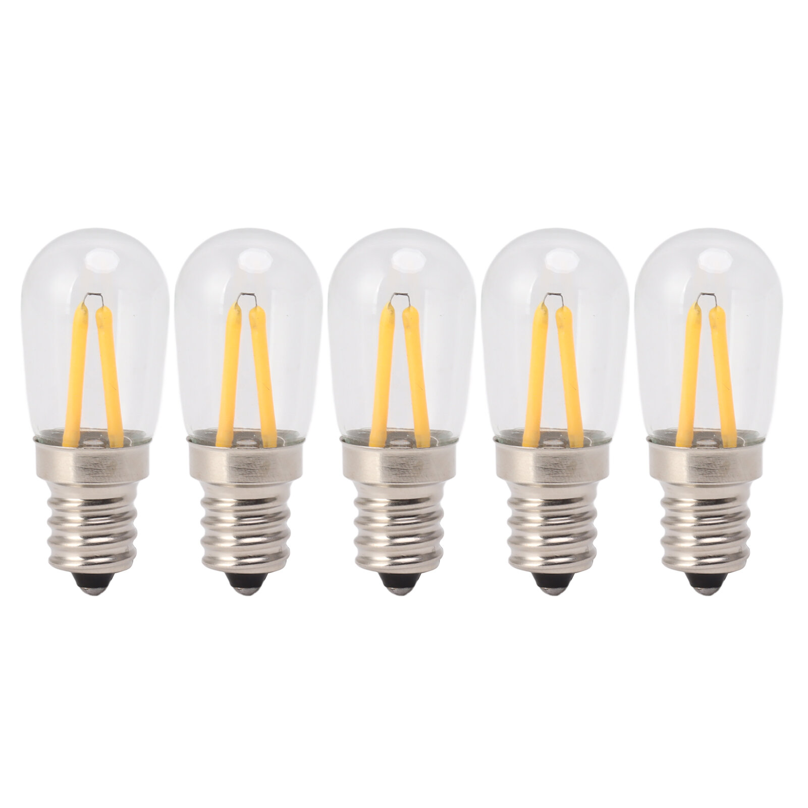 5 шт. лампочек для холодильника, низкое тепловыделение, низкое энергопотребление, цоколь E12, светодиодная подсветка для холодильника, 120 В.