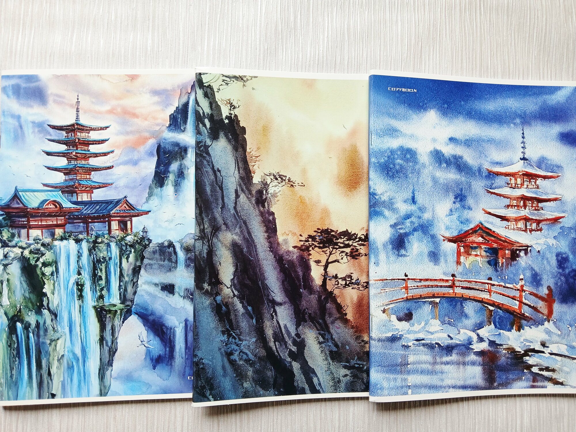 Тетрадь 64 листа А4. "Япония Вдохновение", общая, клетка. Формат А4 (296*203 мм). Арт.120034. Без полей. Комплект 3 шт.