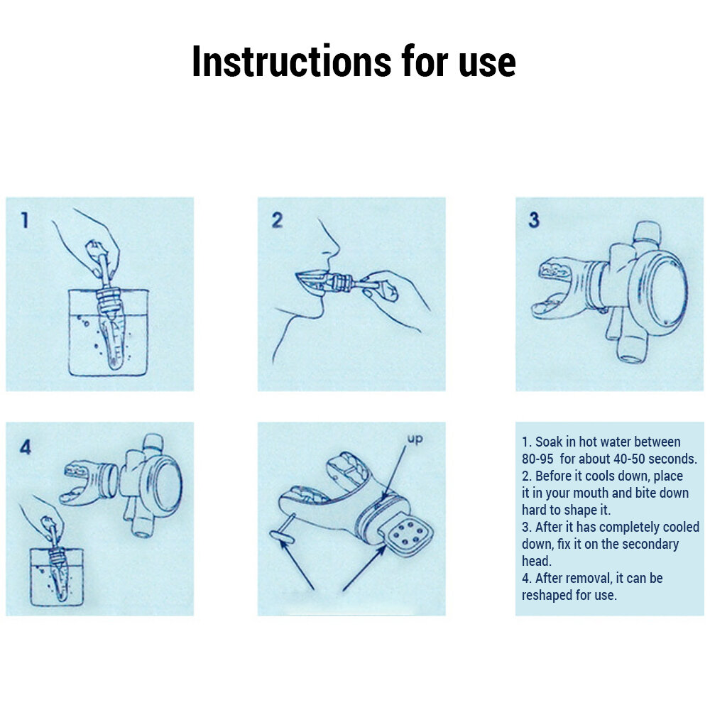 Загубник для подводного плавания с аквалангом, формованный загубник для подводного плавания с аквалангом