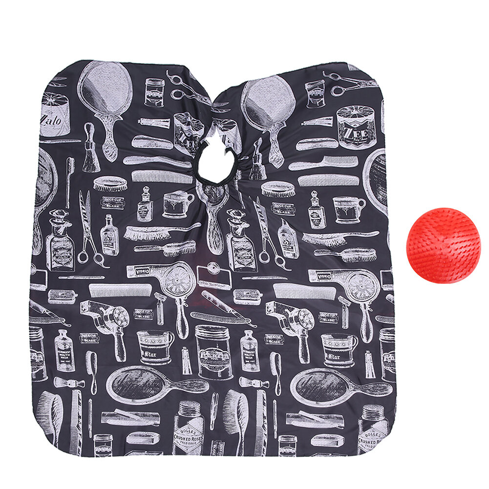 Professional Haircut Cape Shampoo Brush Set Hairdressing Apron Cloth Tool(Haircut )
