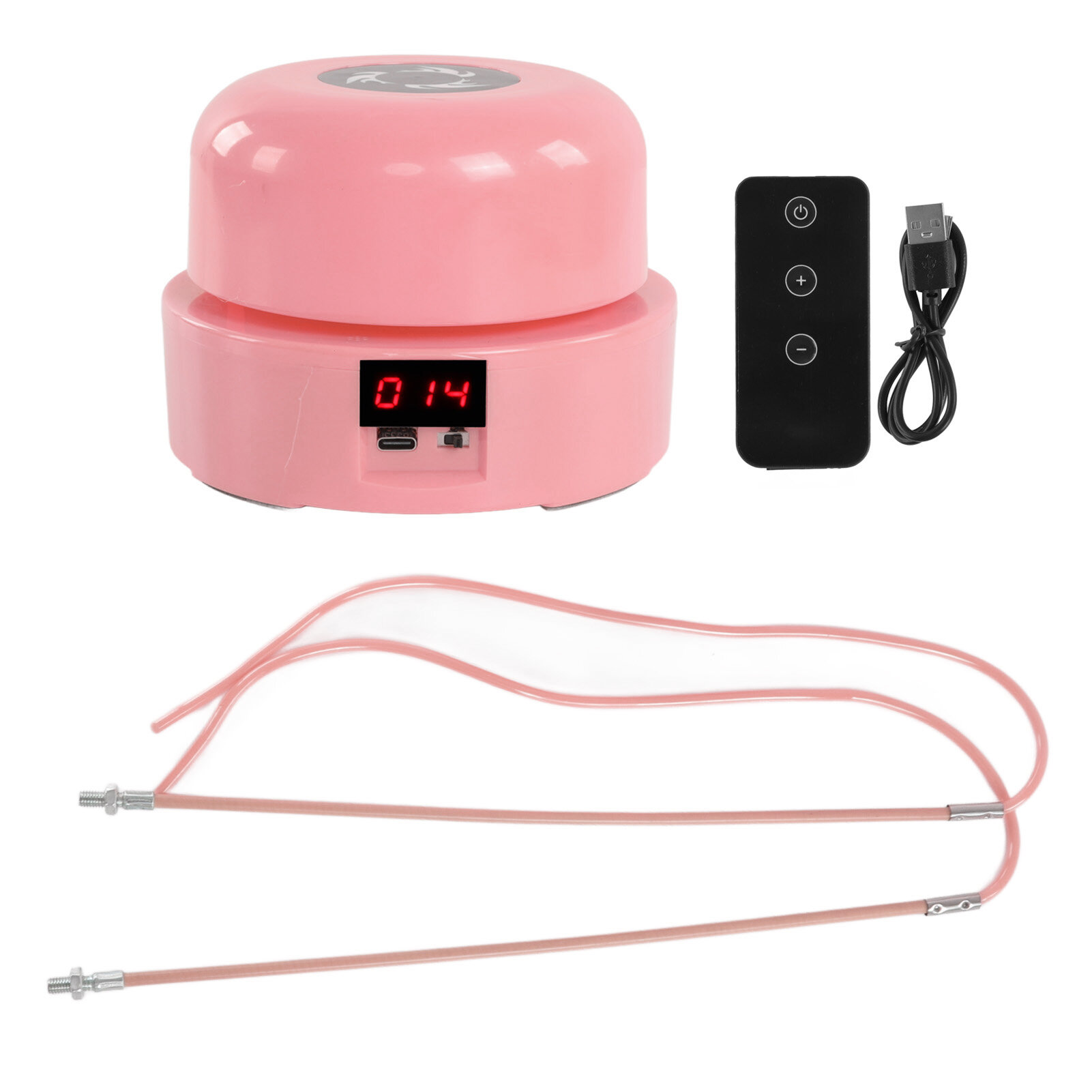 Смарт -прыжковой машины для машины Бесплатная скорость регулируемая ЖК -дисплей Эргономичный электрический компьютер с пультом дистанционного управления розовый