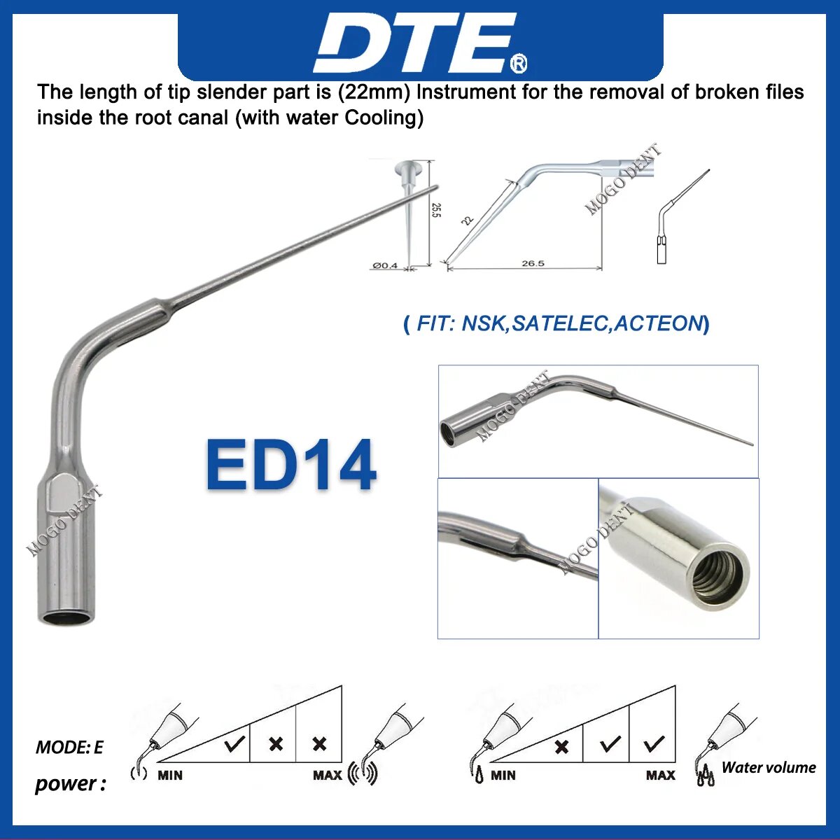 Ультразвуковой скалер Woodpecker DTE HD-7L ED14