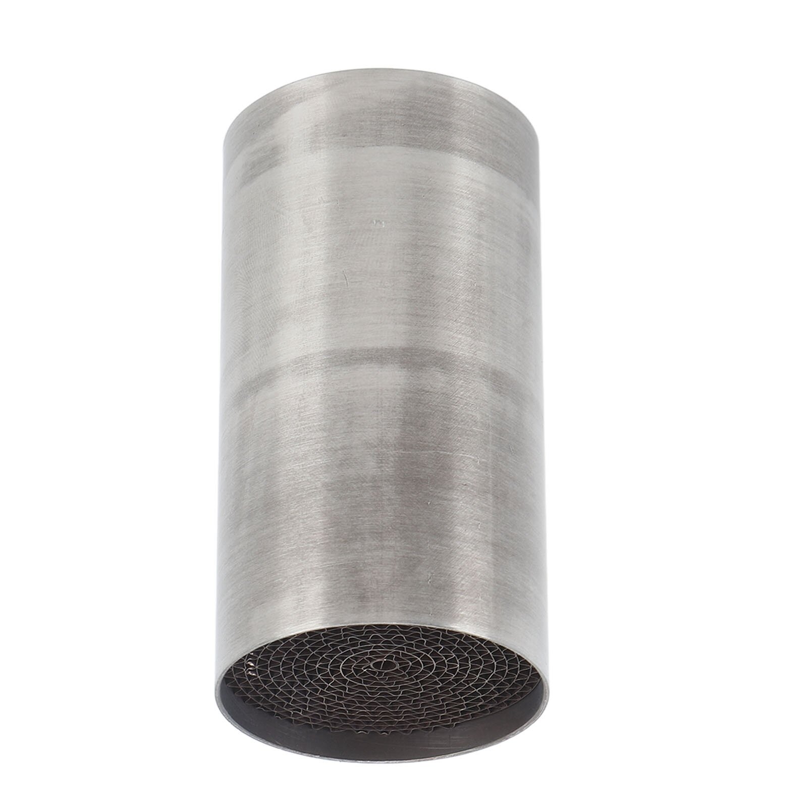 Катализатор выхлопной трубы мотоцикла из нержавеющей стали, передний средний глушитель, катализатор, универсальный для мотоцикла, 53x100 мм/2,08x3,93 дюйма