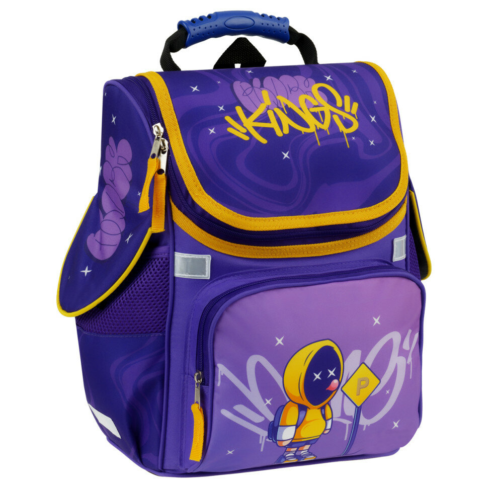 Ранец ArtSpace Junior "ArtKing" 37*28*21см, 1 отделение, 3 кармана, анатомическая спинка, 364458