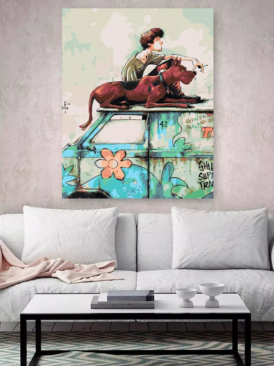 Картина по номерам Скуби Ду