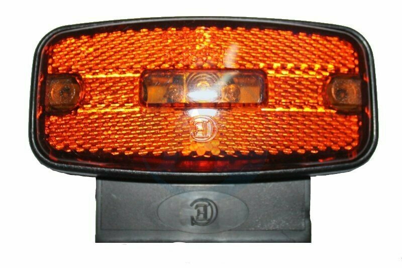 Фонарь габаритный светодиод. со световозвр. желтый с кронштейном gf125k3731