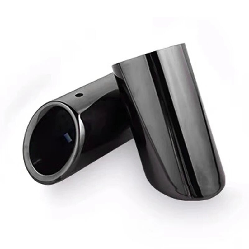 2 шт. для AUDI Q7 TDI Quattro 2006 2007 2008 2009 2010-2013 автомобильная выхлопная труба хромированный глушитель из нержавеющей стали наконечник авто аксессуары, 95mm Black