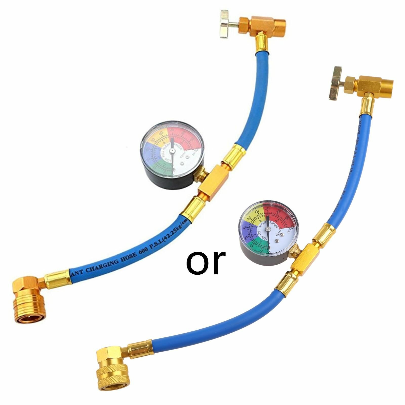 Комплект шлангов для заправки кондиционера R134A с манометром