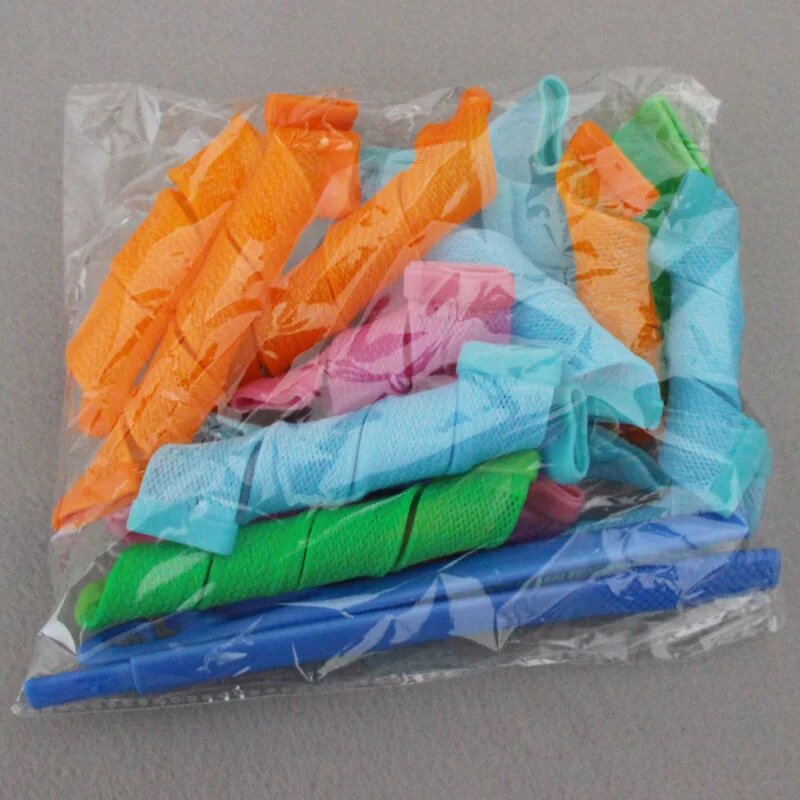 18 шт./набор, Спиральные бигуди для завивки волос