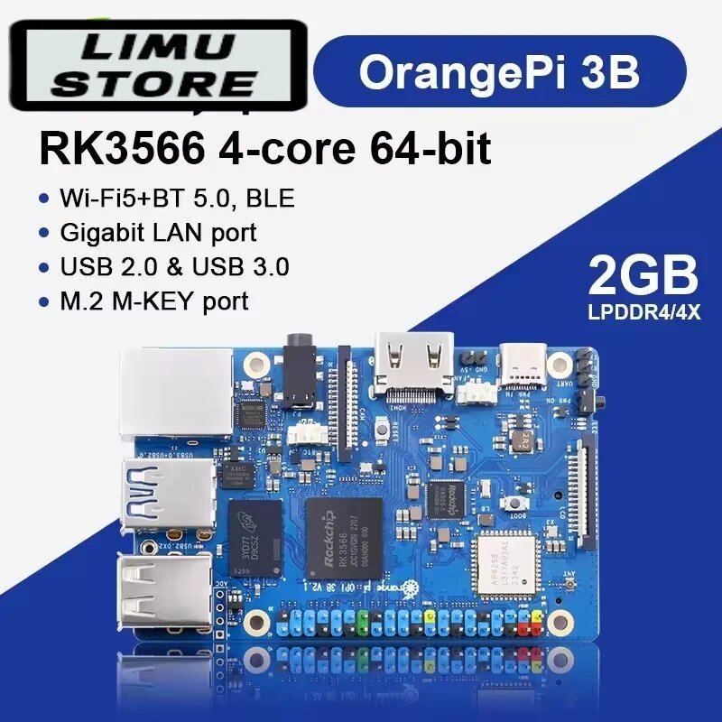 Orange Pi 3B Ram LPDDR4 Мини-ПК 8GB
