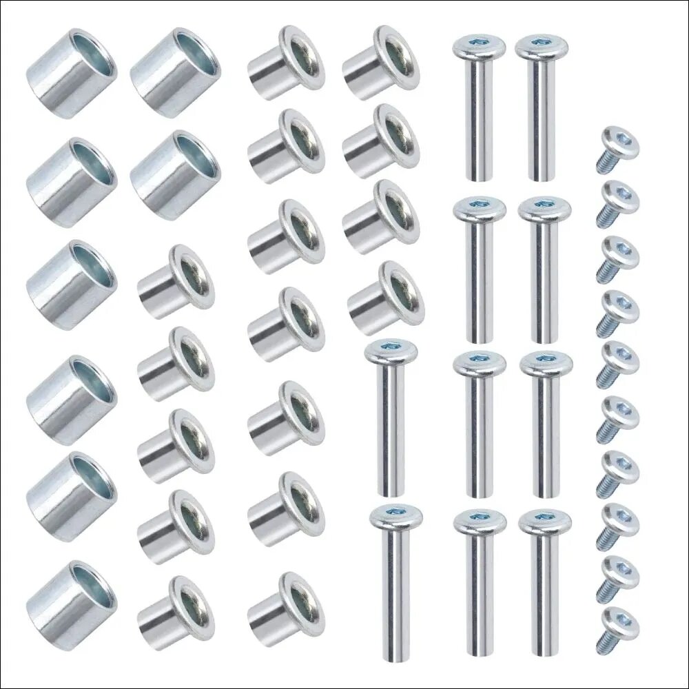 Крепления для лыжероллеров, комплект втулок и шайб, алюминиевый сплав