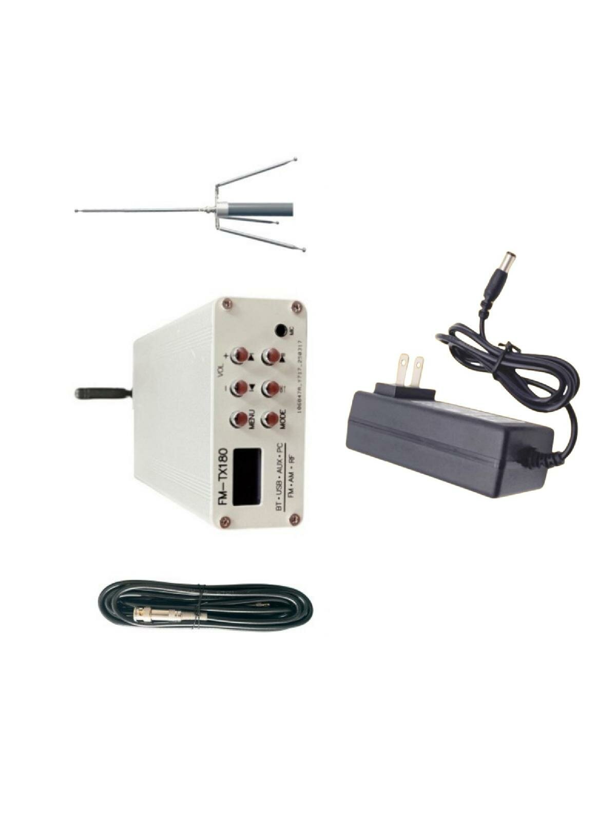 FM TX180 FM-передатчик 2 режима с Bluetooth-совместимым дисплеем 0,96