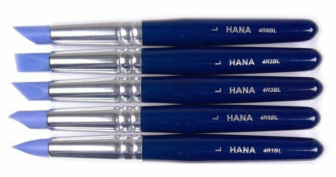 Набор кистей силиконовых растушевок HANA большие 5шт.