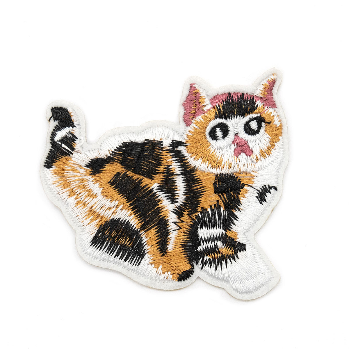 Термоаппликация на одежду Hobby&Pro 'Трёхцветная кошка', 7,5*6,5 см