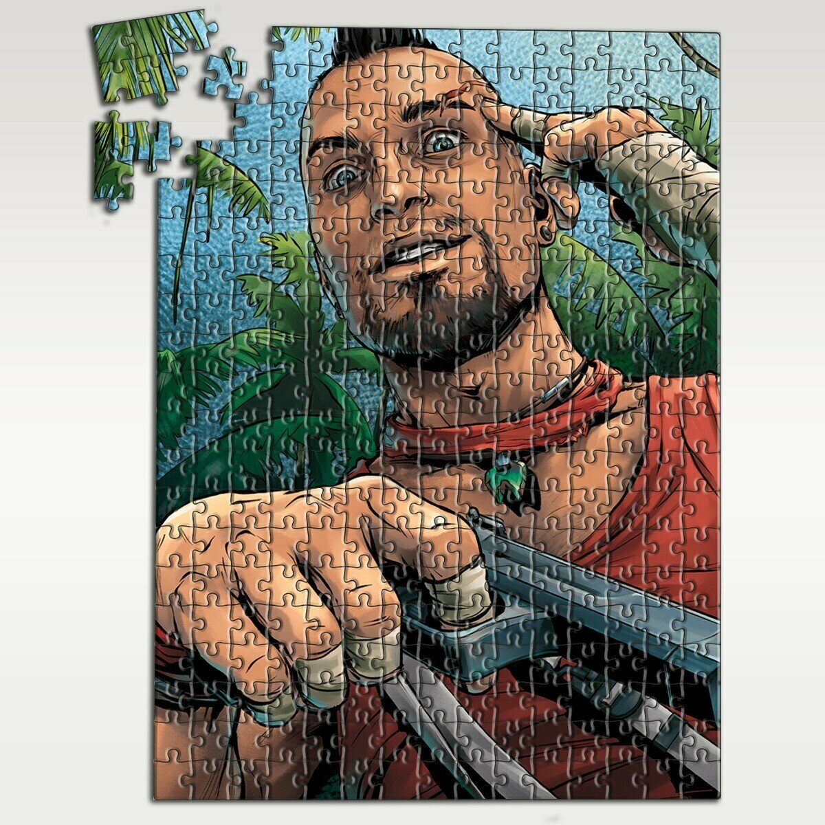 Пазл картонный А3: модель игра Far Cry 3 Ваас Монтенегро Безумие - 7122 П