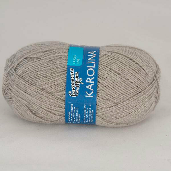 Пряжа Семеновская МШФ Karolina 100% акрил 5 шт. х 100 г 438 м 0371; перламутровый