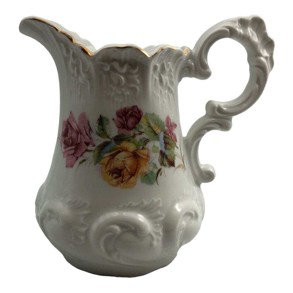 Фарфоровый молочник "Чайные розы" 1932-1936 гг, ФЗ им. Ф. Кона (Довбыш) СССР