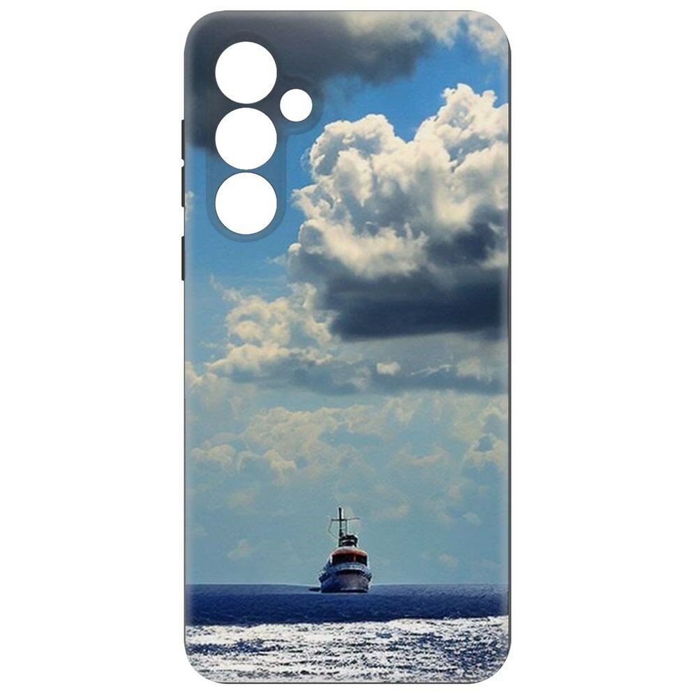 Чехол-накладка Krutoff Soft Case Море для Samsung Galaxy S23 FE черный