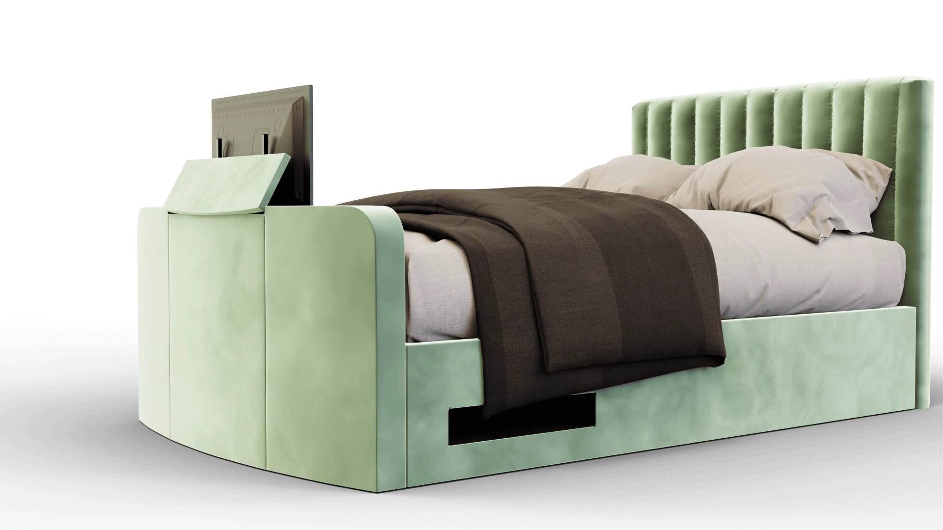 Кровать со встроенным ТВ Гера