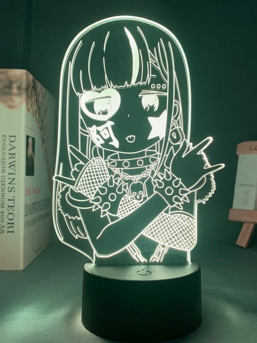 Ночник Аниме Непостижимая Ахарэн - Anime Aharen-san wa Hakarenai. Подарок фанату аниме и манги — декор в комнату с любимыми персонажами, в стиле отаку и японской анимации.