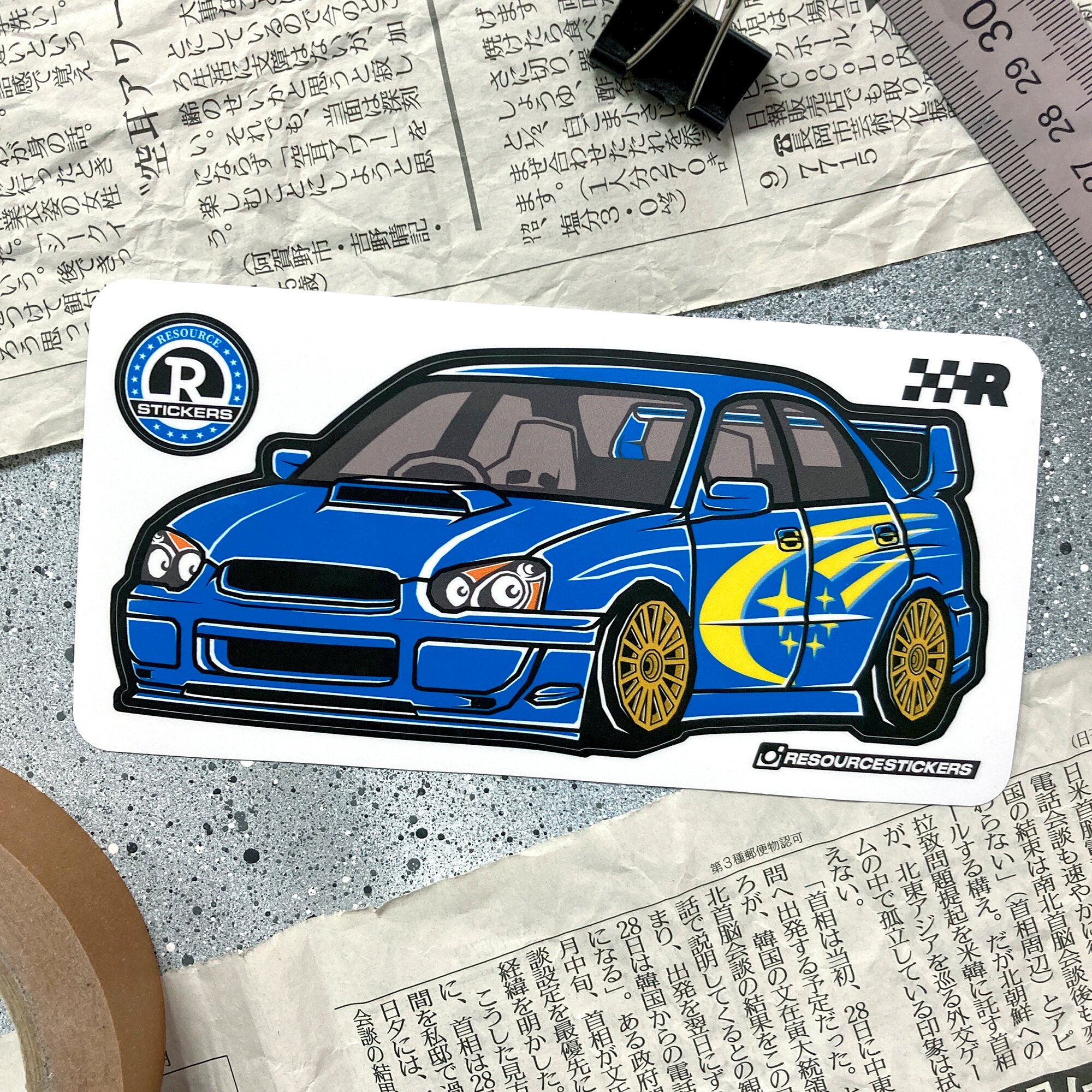 Наклейка на авто Subaru Impreza logo 14,5х6,5