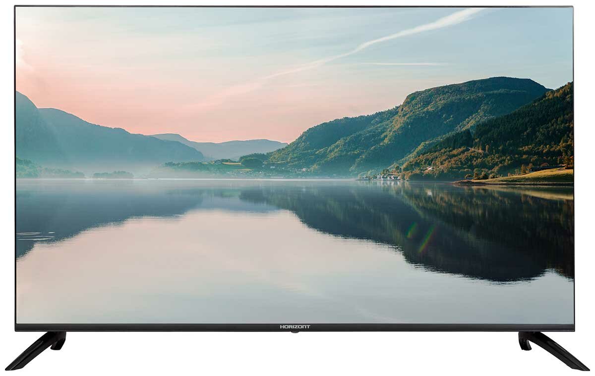 Телевизор Horizont 55LE7053D, диагональ 55", разрешение 3840x2160, Smart TV, 10Вт