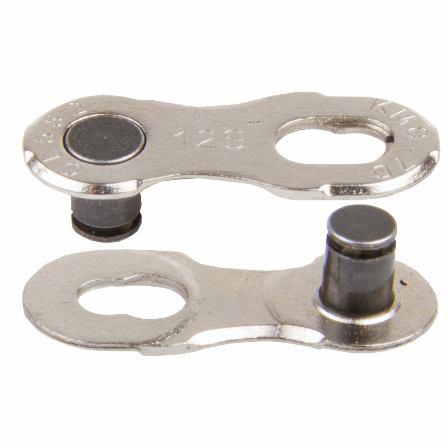 Замок цепи велосипеда 1/2"х11/128" нержавейка многоразовый д/12 скоростных цепей SRAM/SHIMANO/KMC/SUNRACE 2шт. на блистере КМС