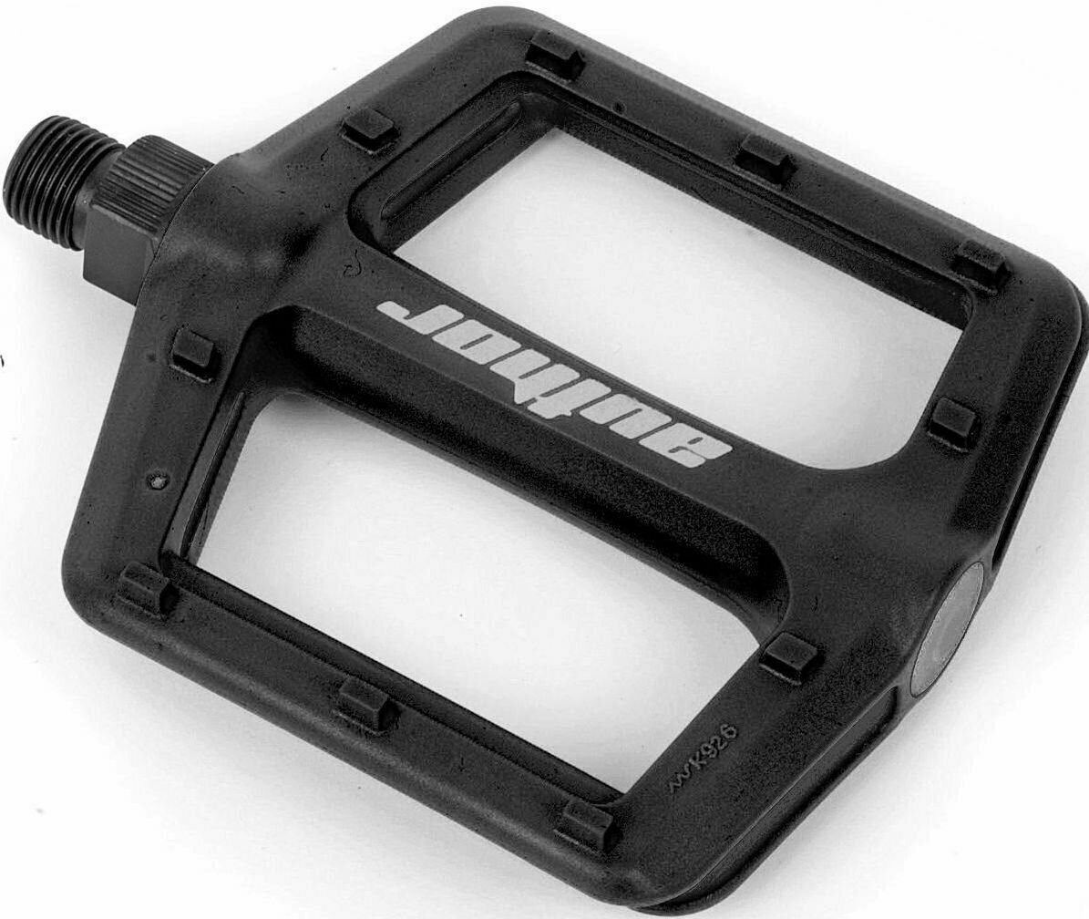 Педали для велосипеда нейлон BMX APD-F13-Nylon широкие с отражателями ось Cr-Mo 346г черные AUTHOR