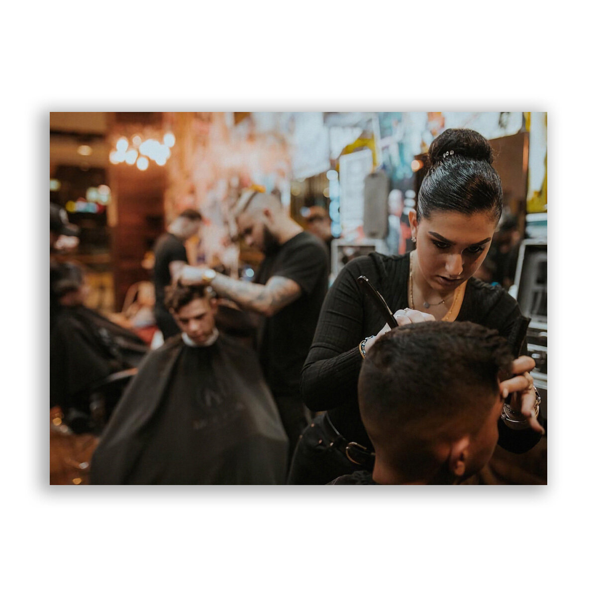 Постер, плакат на бумаге / Для Барбершопа / Размер 40 x 53 см