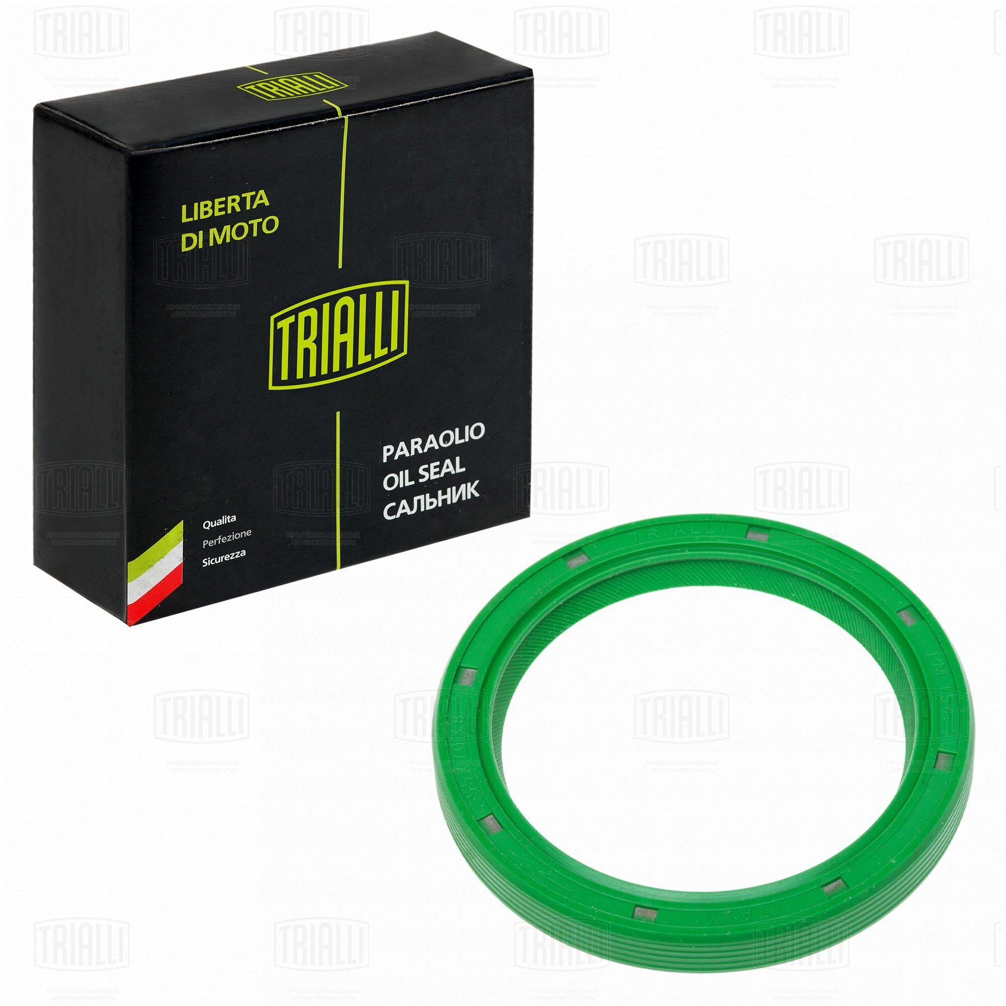 Trialli сальник коленвала перед. для а/м газ (змз. 406) (pm 154) pm154